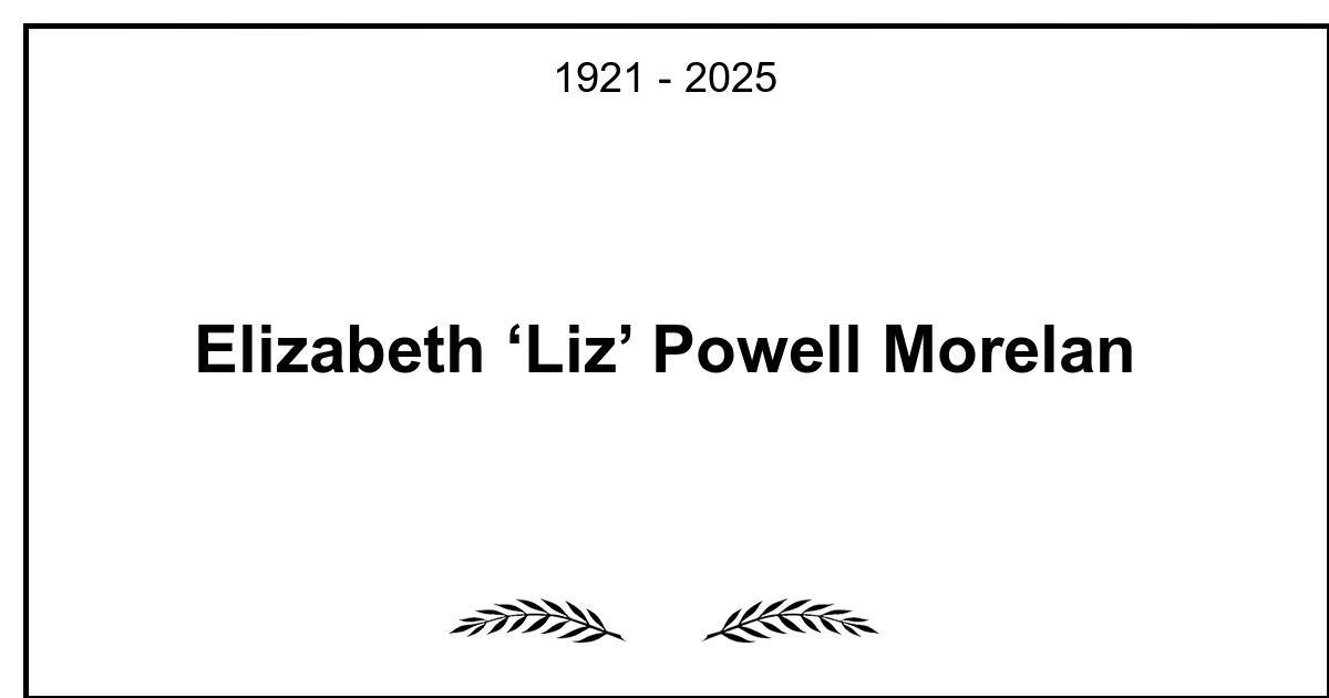 Obituary: Elizabeth ‘Liz’ Powell Morelan